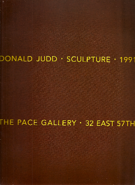 Black Cat Books » Blog Archive » FEATURED: DONALD JUDD